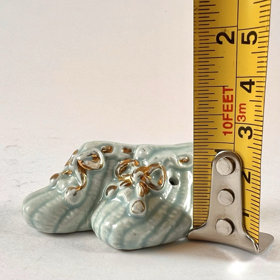 Vintage Porcelain Baby Booties/Shoes - Unmarked Miniature 2”x1” | eBay