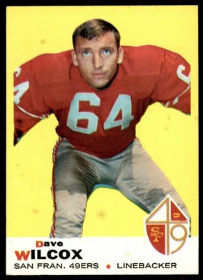 1969 Topps #44 Dave Wilcox HOF San Francisco 49ers / Oregon Ducks | eBay