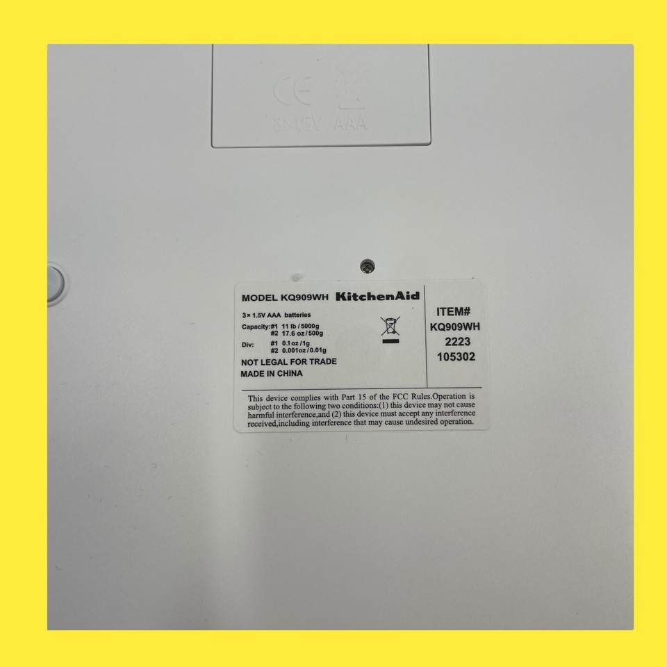 KitchenAid Digital Dual Plate Kitchen Food Scale KQ909 #232 z40/3 | eBay