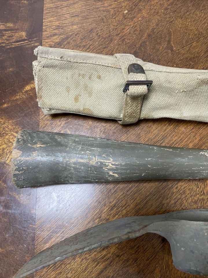 WWI U.S. Army PICK-MATTOCK M-1910 Entrenching Tool Complete with 1917 ...