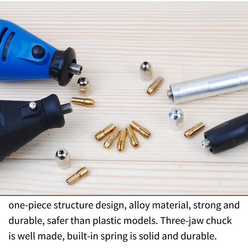 Drill Chuck Collet Set for DREMEL Drill Bit Chuck Shank Rotary Tool ...