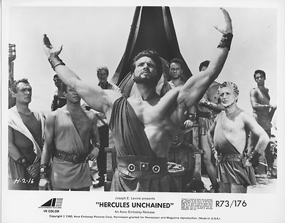HERCULES UNCHAINED lobby photo STEVE REEVES original b/w studio ...