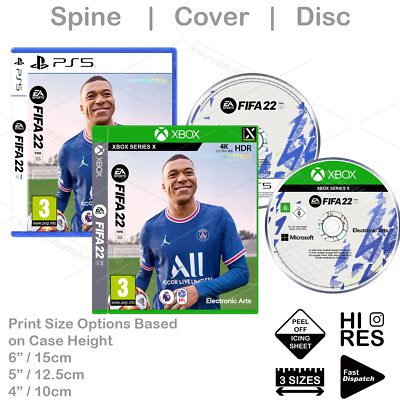 FIFA 22 Cake Topper Decoration XBOX Series X or PS5 Case with Disc ...