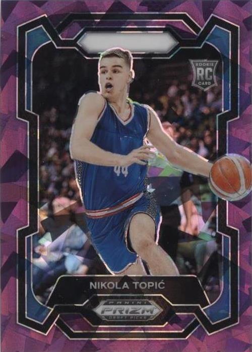 2024 Panini Prizm Draft Picks - Nikola Topic #10 Purple Ice Prizm /149 ...