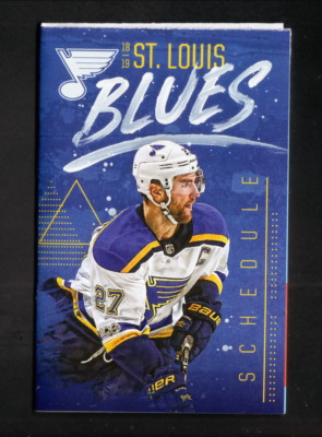 St Louis Blues--Alex Pietrangelo--2018-19 Pocket Schedule--Schnucks | eBay
