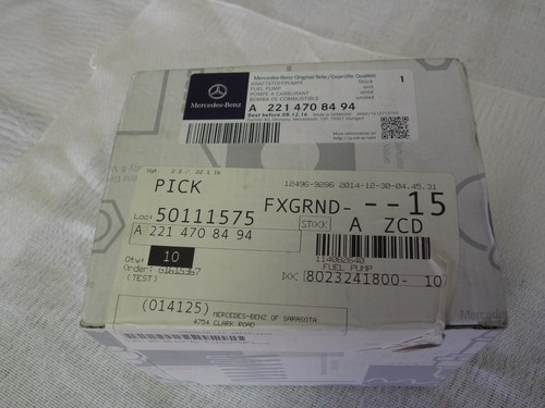 Mercedes-Benz "Fuel Pump" A 221 470 84 94 | eBay