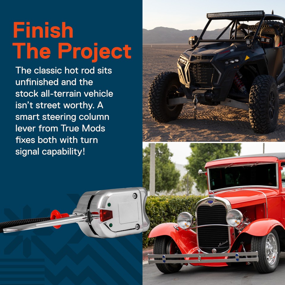 Smart Turn Signal Switch Steering Column Lever for UTV ATV Street Hot ...