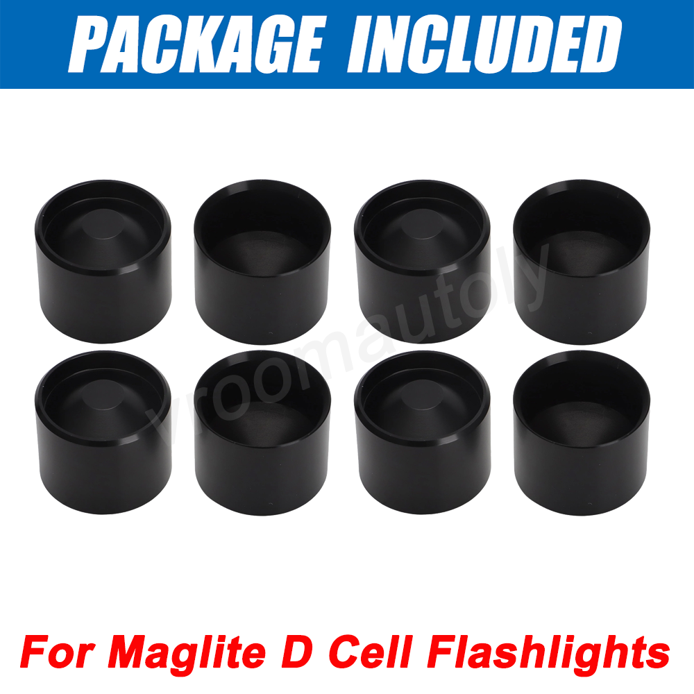 For Maglite C/D Cell Dry Storage Hidden Cups - Anodized Aluminum Non ...