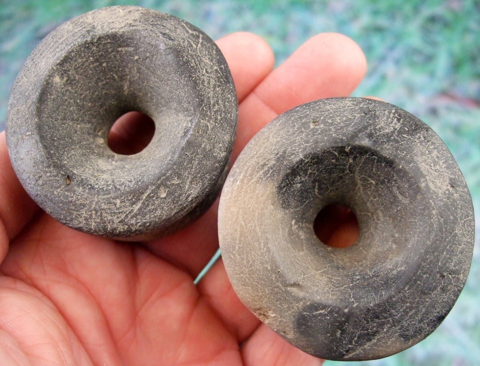 Super Fine G10 Set of Drilled Missouri Ear Spools with COA Arrowheads ...