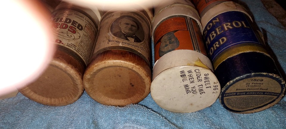 18 Edison Phonograph Cylinders, As Found Untested. | eBay
