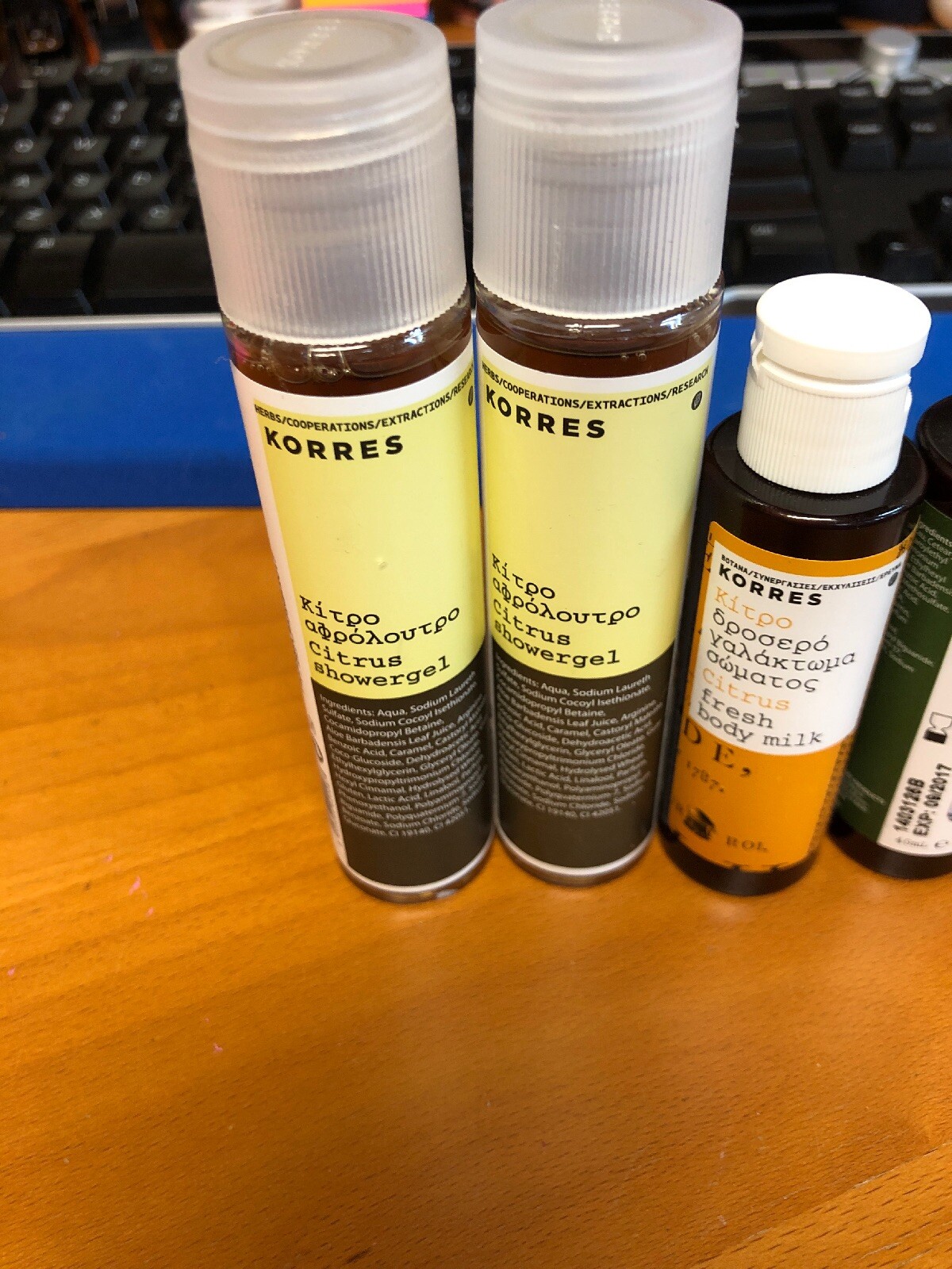 Lot of (6) KORRES Travel/sample size shower gel Plus More | eBay