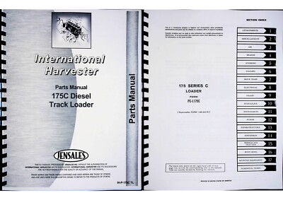 International 175C Track Loader Parts Manual Catalog U00501 & up | eBay
