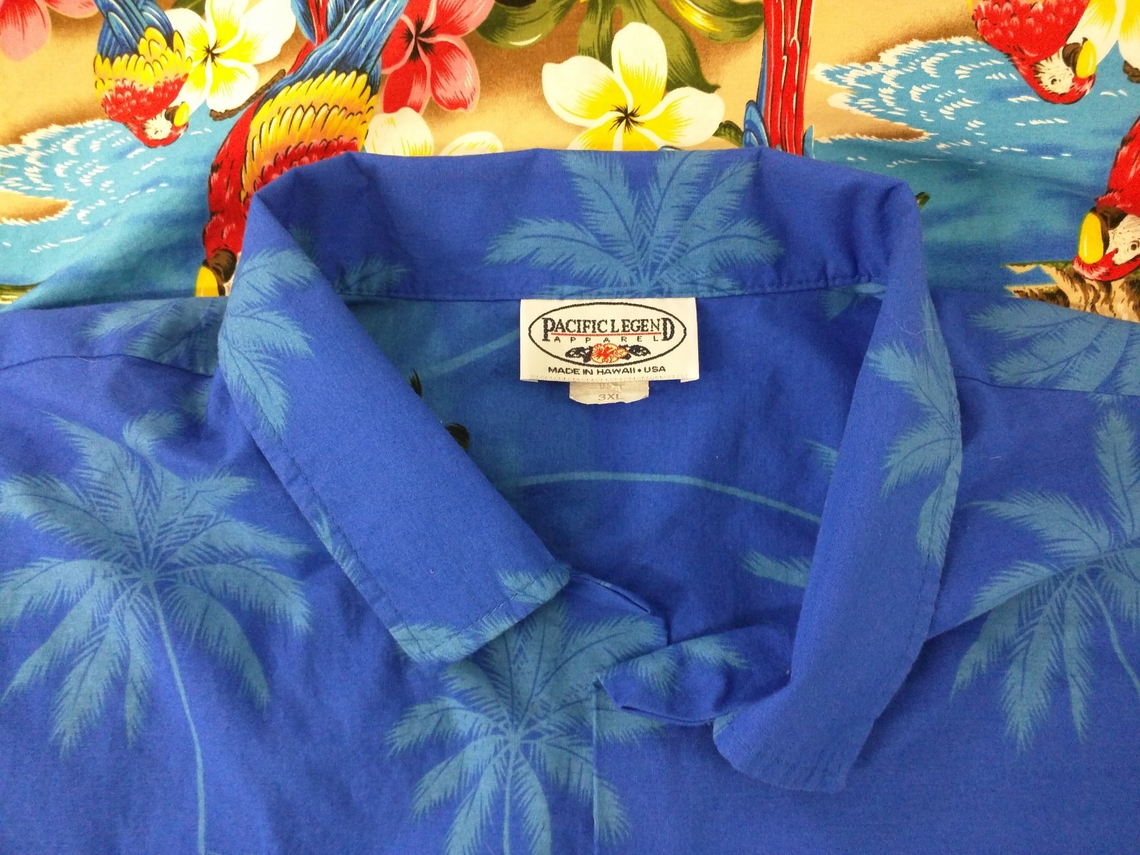 PACIFIC LEGEND Hawaiian Beach Parrot Tropical Scene M… - Gem