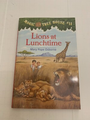 1998 Magic Tree House #11 Lions at Lunchtime by Mary Pope Osborne ...