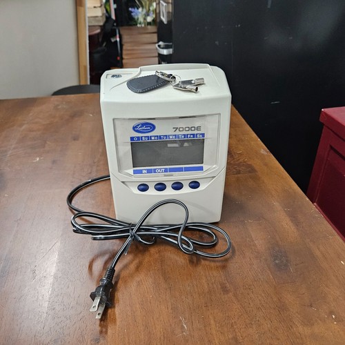 Lathem 7000e Time Clock ( with Key) - works great! | eBay