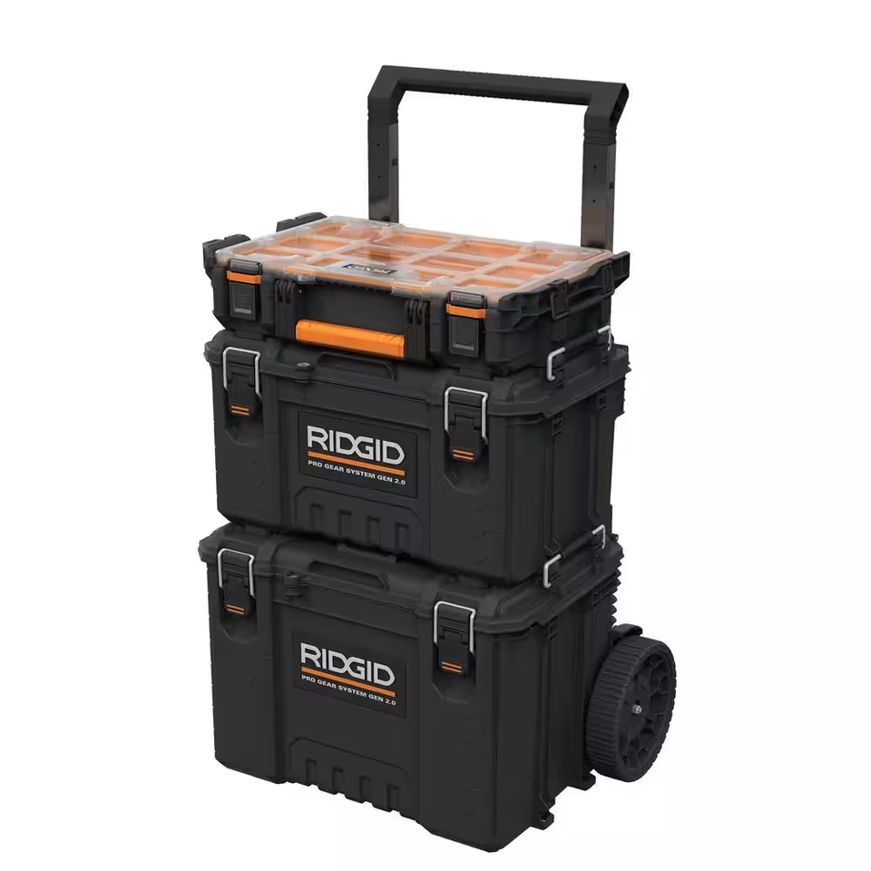 RIDGID Pro System Gear 10-Compartment Small Parts Organizer Tool ...