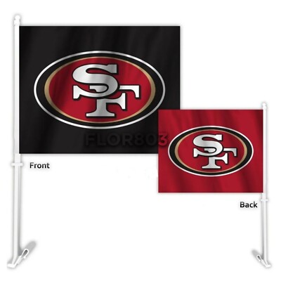 San Francisco 49ers NFL Car Auto Flag Two Tone Color | eBay