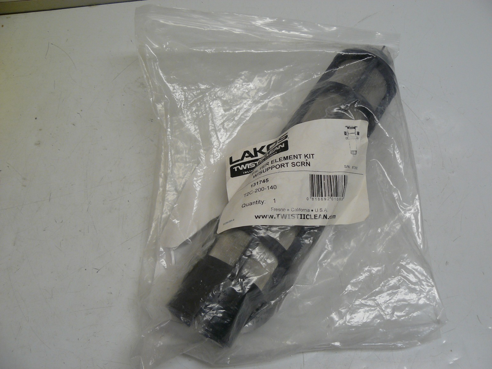 LAKOS TWIST II CLEAN 131745 T2C, 2 INCH FILTER 140 MESH SPARE PARTS KIT ...