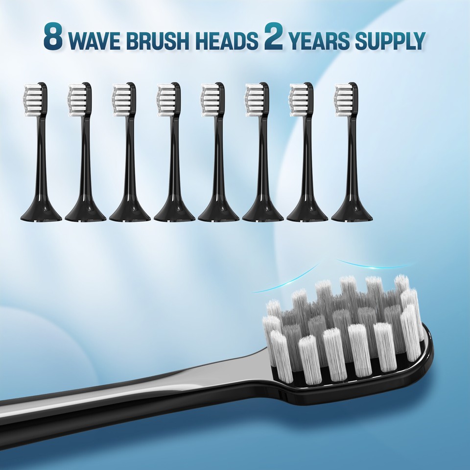 Sonic Electric Toothbrush USB Rechargeable Power Toothbrush With 8 ...