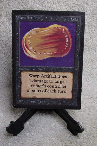 WARP ARTIFACT 1993 Magic the Gathering International Edition Gold Back ...