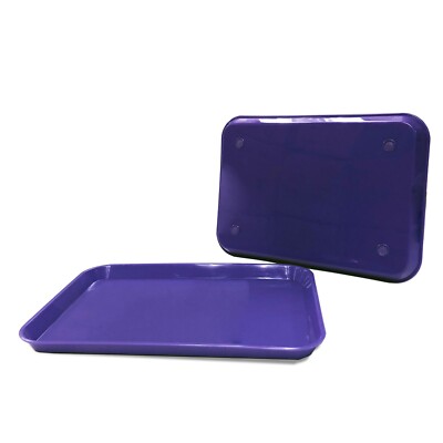 Plastic Eating Food Serving Tray for Cafeteria Lunch Kids 13.25" x 9.75 ...