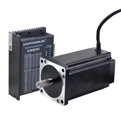 STEPPERONLINE Nema 34 Stepper 12Nm 6A φ14mm & Kit pilote pas à pas ...
