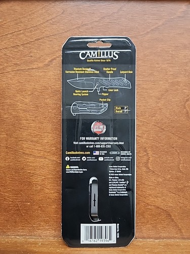 Camillus Dominator Titanium Bonded Folding Knife 19396 NEW Open ...