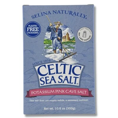 Celtic Sea Salt Pink Potassium Cave Salt Fine 10.6oz Low Sodium | eBay