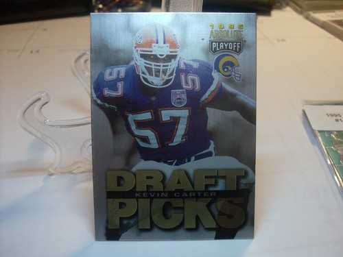 1995 Playoff Absolute #185 - Kevin Carter DPK, RC - St. Louis Rams 95 ...