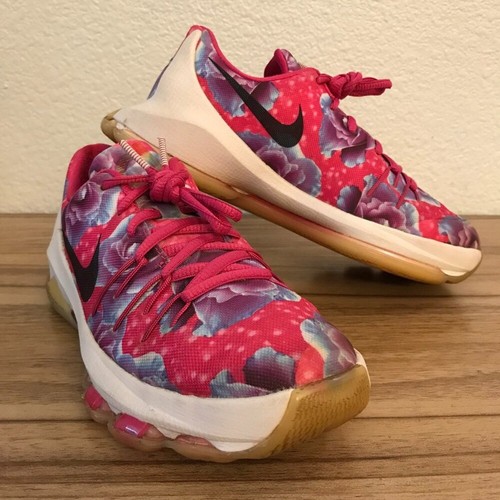 Nike KD 8 Kevin Durant Aunt Pearl Vivid Pink 837786- 603 Youth Sz 4.5Y ...