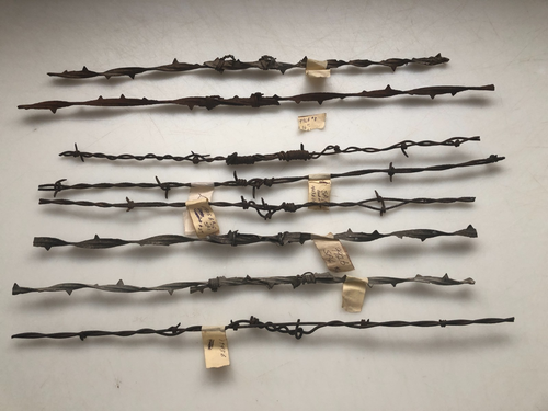 Antique barbed wire- 8 barbwire splices | eBay