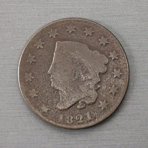 1821 Matron Head Coronet Head Large Cent USA 1c Coin | eBay