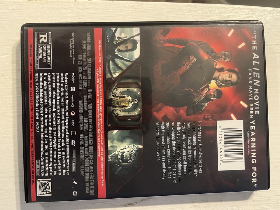 Alien: Romulus (DVD, 2024) Fede Alvarez | eBay