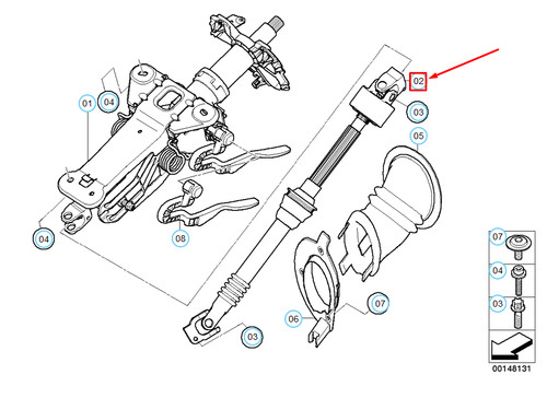 NEW BMW 5 E60 STEERING SHAFT 32306780892 6780892 OEM | eBay