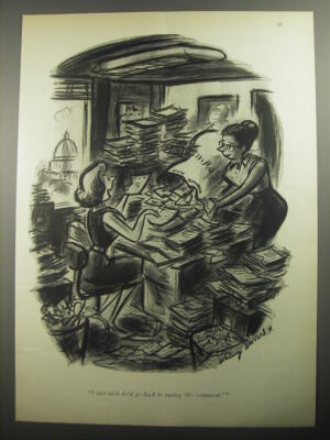 1956 Cartoon by Whitney Darrow, Jr. - I just wish he'd go back to ...