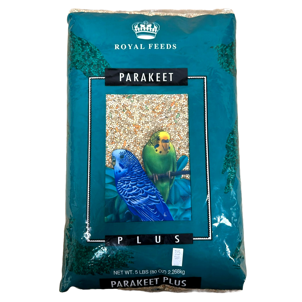 Royal Feeds Parakeet Plus - Bird Food for Small Parrots, Budgies (5 lbs ...
