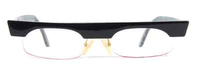 German Designer Maske EPSILON Rectangular Rimless Multicolor Black ...