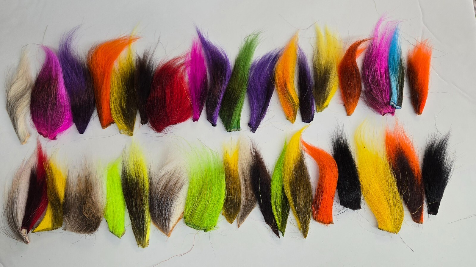 Lot of Deer tail assorted colors over 30 pieces Fly Tying Streamers ...