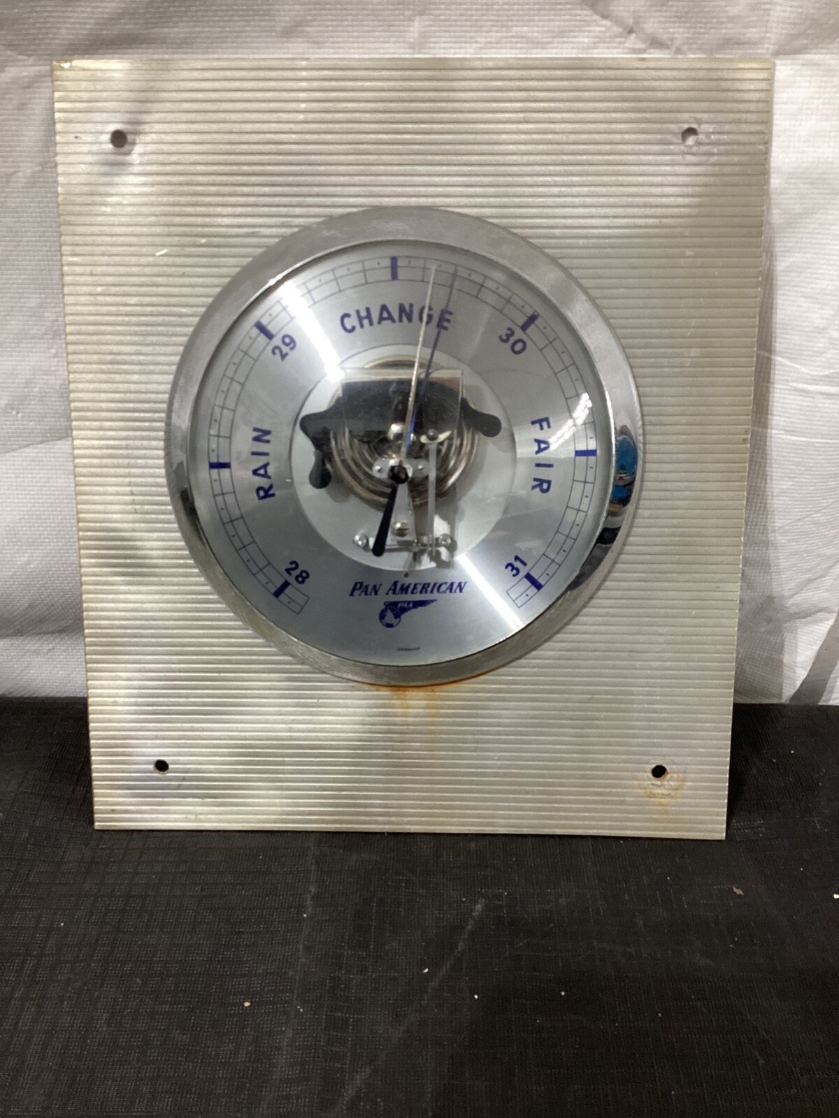 Vintage Pan American Airlines Advertising Barometer -Iron (cast/wrought ...