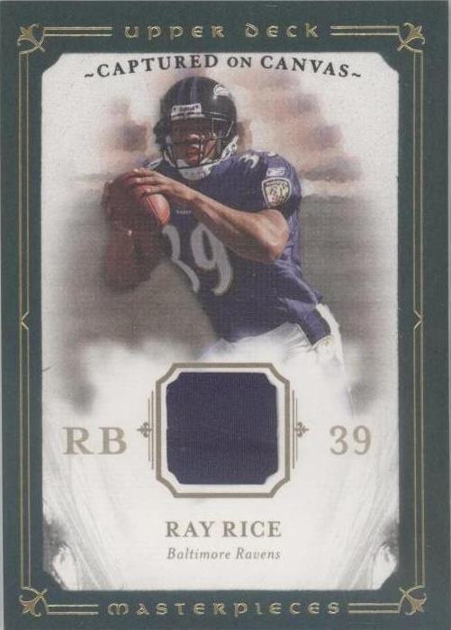 2008 Upper Deck Masterpieces - Captured on Canvas Ray Rice #CC56 Green ...
