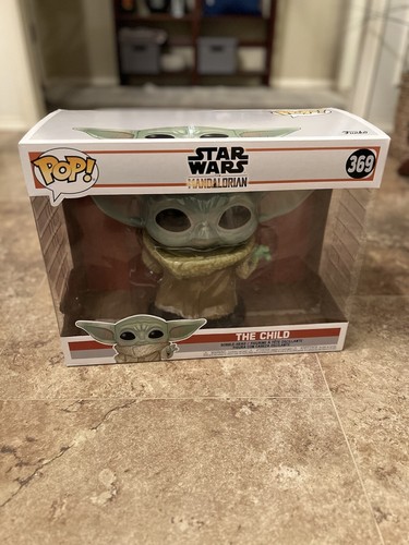 FUNKO POP GROGU Baby YODA POP 369 EXCLUSIVE New MANDALORIAN CHILD Jumbo ...