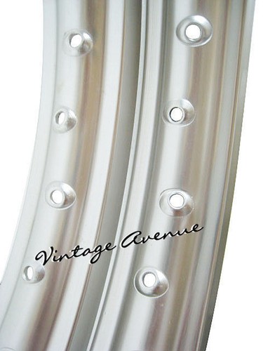 HONDA SUPERHAWK CB77 CB72 ALUMINIUM (SILVER) FRONT + REAR WHEEL RIM | eBay