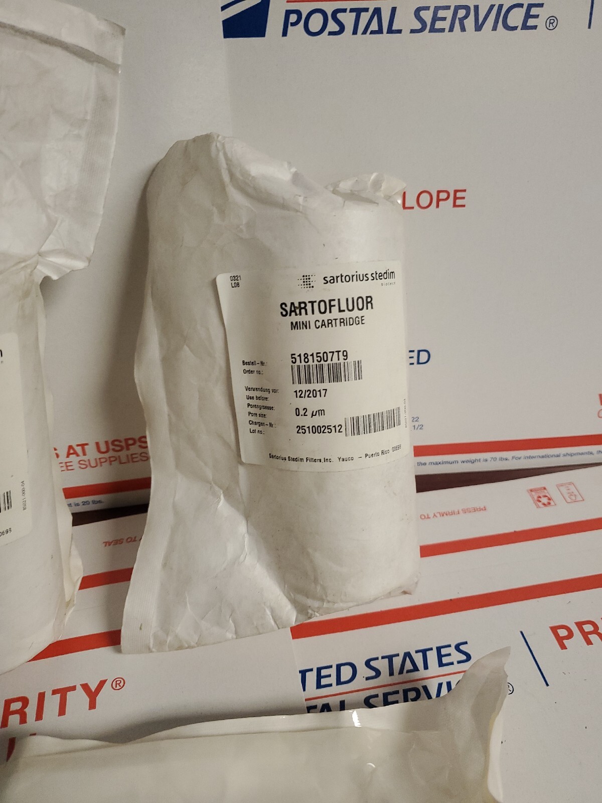 Sartorius Sartofluor Mini PTFE Sterile Air Filter, 0.2 µm, 5181507T9, 3 ...