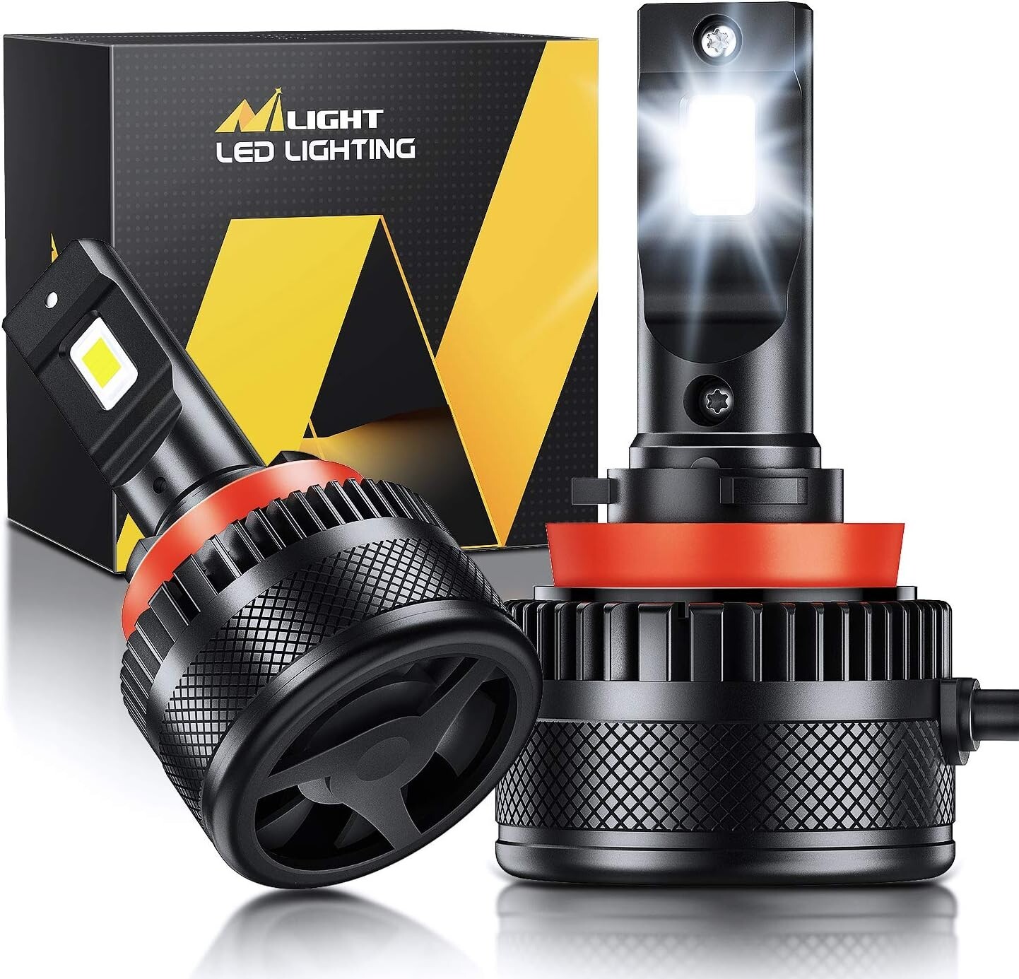 Nilight A9 H11 LED Bulbs 100W 20000lm H11/H9/H8 LED Bulbs 2-Pack | eBay