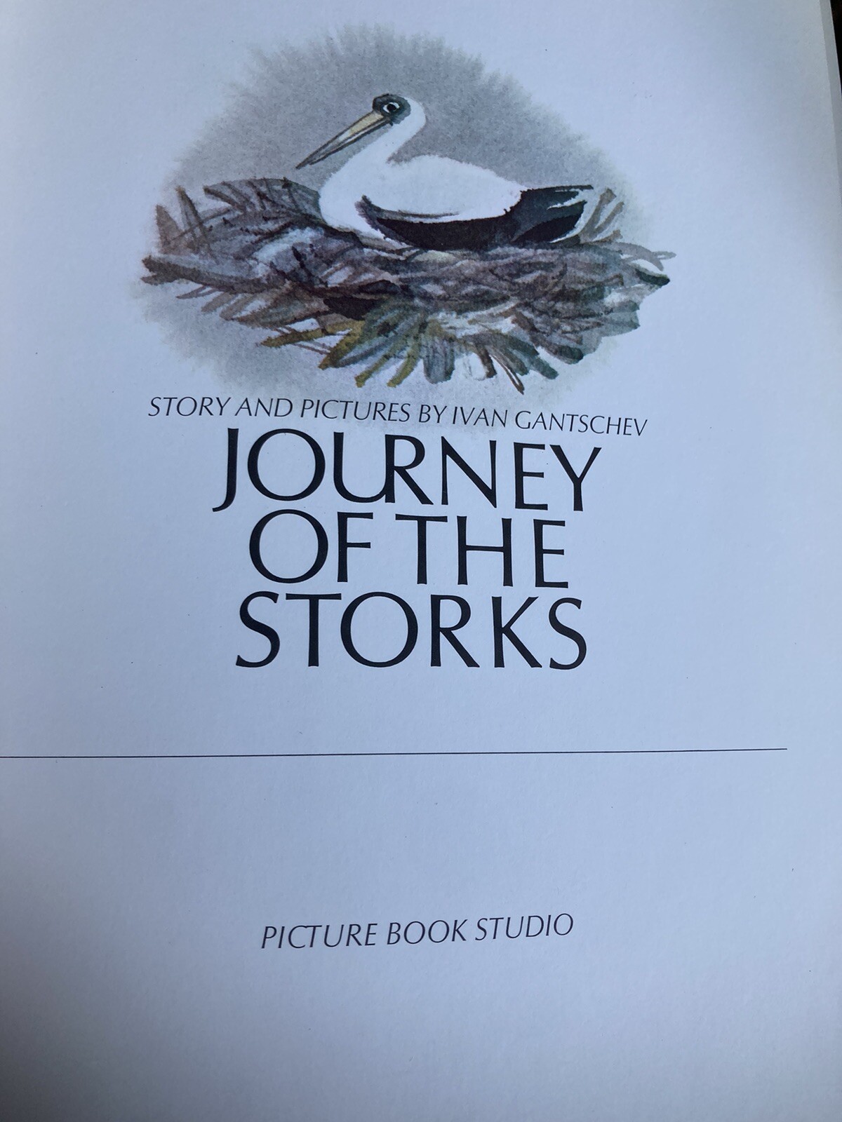 JOURNEY OF THE STORKS Ivan Gantschev Picture Book Studio 1983 HBDJ Like ...