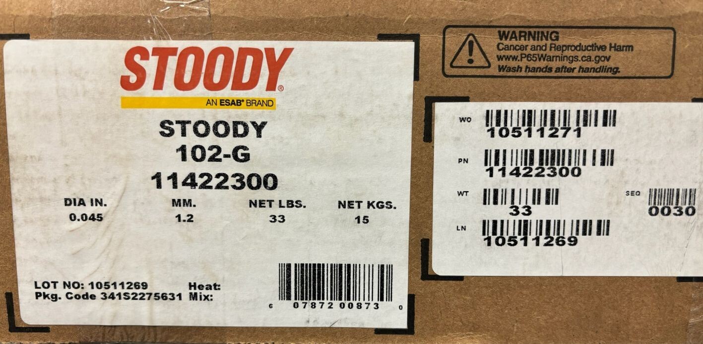 33# STOODY 11422300 Hardface Welding Wire Hardfacing 102-G .045 | eBay