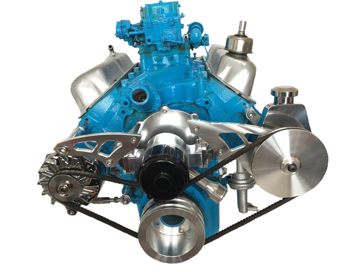 Water Pumps For Ford Mustang SBF Electric Water Pump Alternator Bracket ...