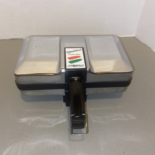 VillaWare USA Chrome Quattro Pizzelle Baker Maker Iron USA 3850 750W ...