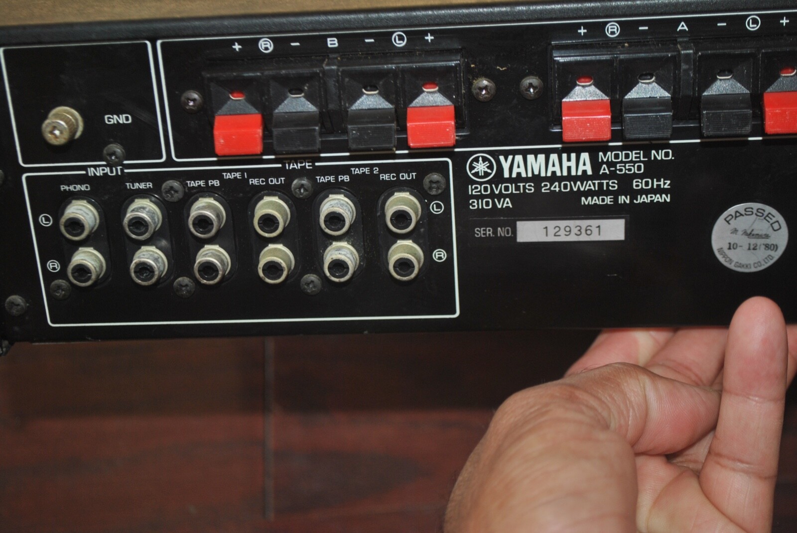 yamaha a 550 amplifier read | eBay