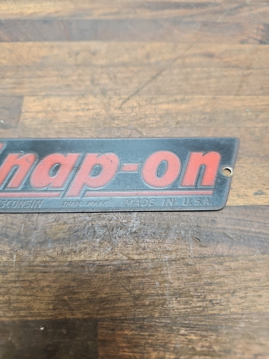 K574- early Vintage Snap-On Tool Box Metal Plate Emblem Tag ORIGINAL | eBay